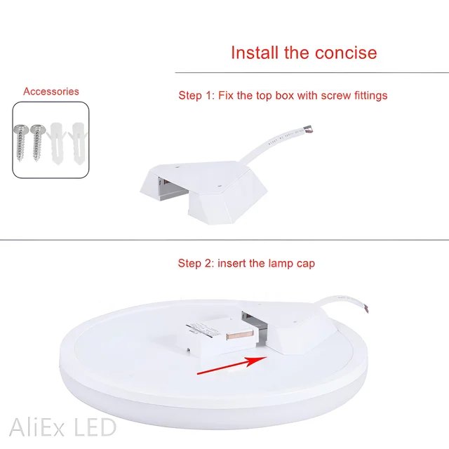 현대 Led 천장 조명 Pir 모션 센서 천장 램프 야간 조명 기구 입구 발코니 복도 Led 램프 40w50w Clikgo