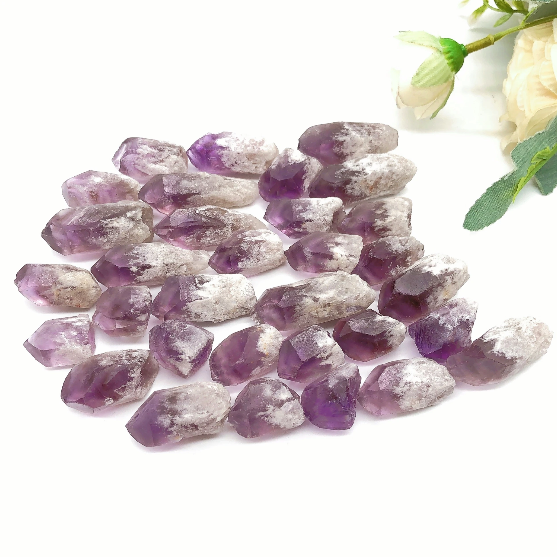 Natural-Amethyst-Point-Wand-Mineral-Raw-Crystal-Quartz-Stone-Healing ...