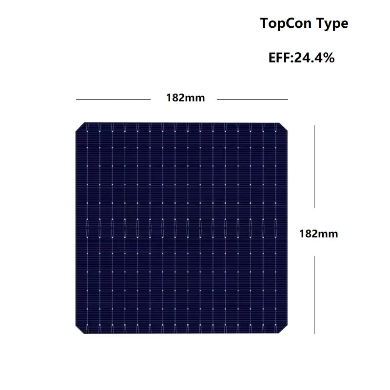 40pcs-Mono-Crystalline-Silicon-Solar-Cells-N-Type-182mm-x-182mm-TOPCon ...