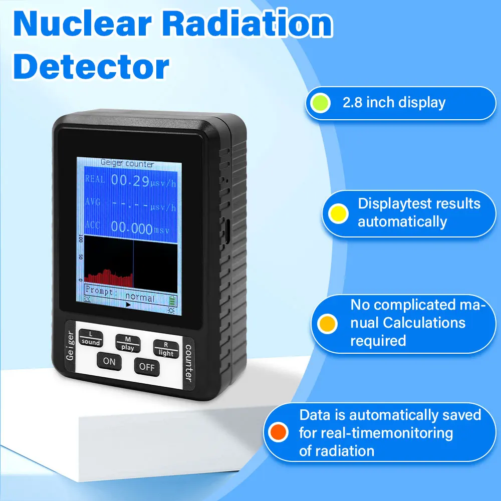 XR-1 Portable Electromagnetic Wave Meter - Personal Dosimeter, Marble ...
