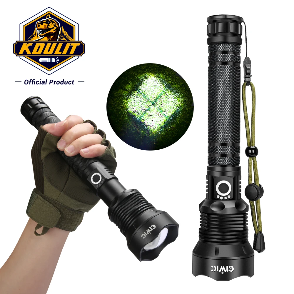 High Power Led Flashlights Tactical Telescopic Flashlight Torch Light ...
