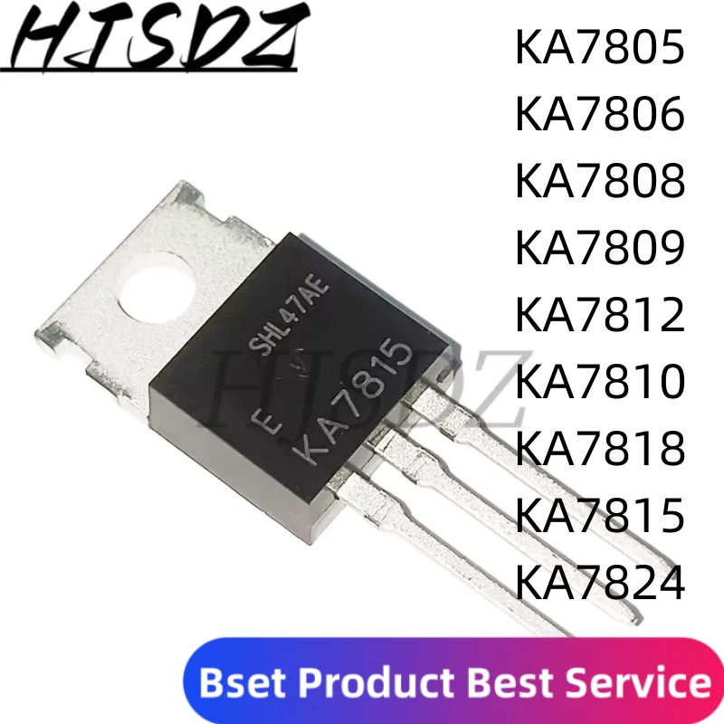 5-uds-KA7808-KA7805-KA7806-KA7809-KA7810-KA7812-KA7815-KA7818-KA7824-a ...
