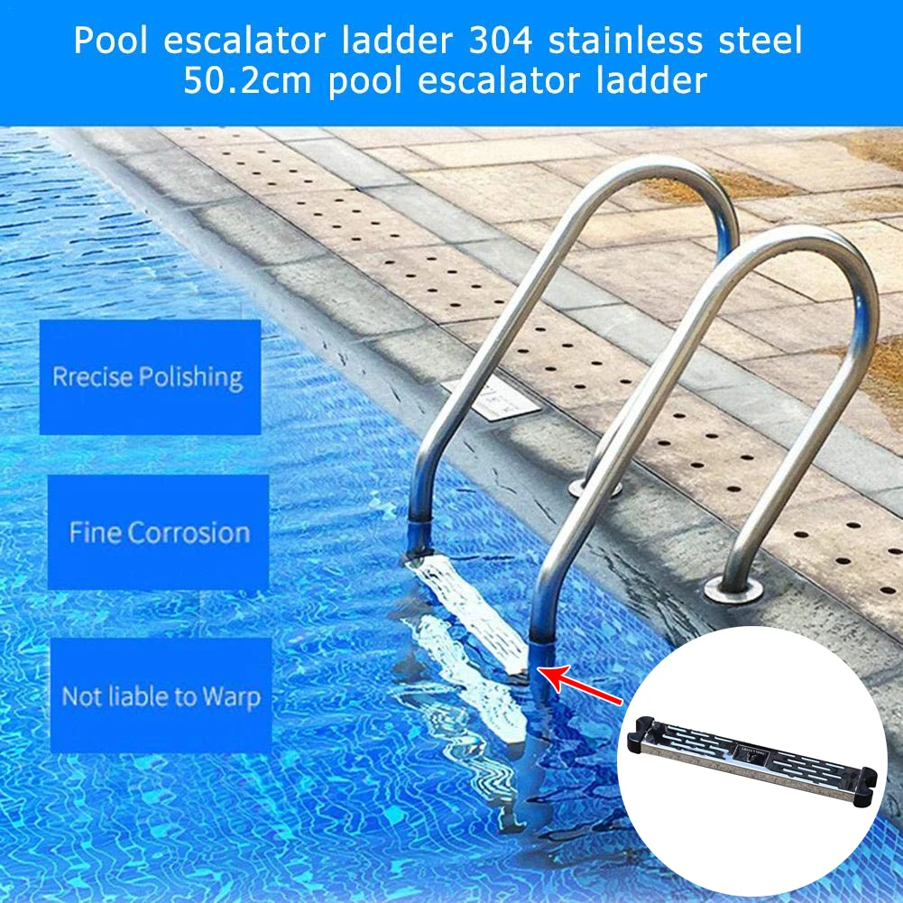 Pool Step Redempat Stainless Steel Anti- For Slip Ladder Rung Step ...
