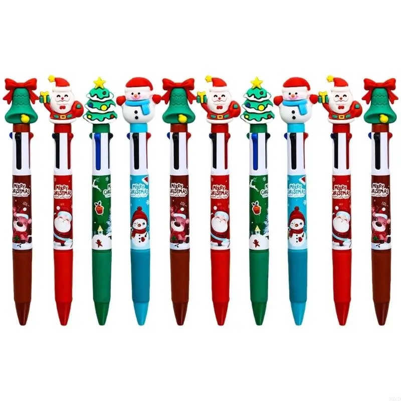 Retail/Drop Shipping 10Pcs Christmas Themed Multicolor Ballpoint Pen ...