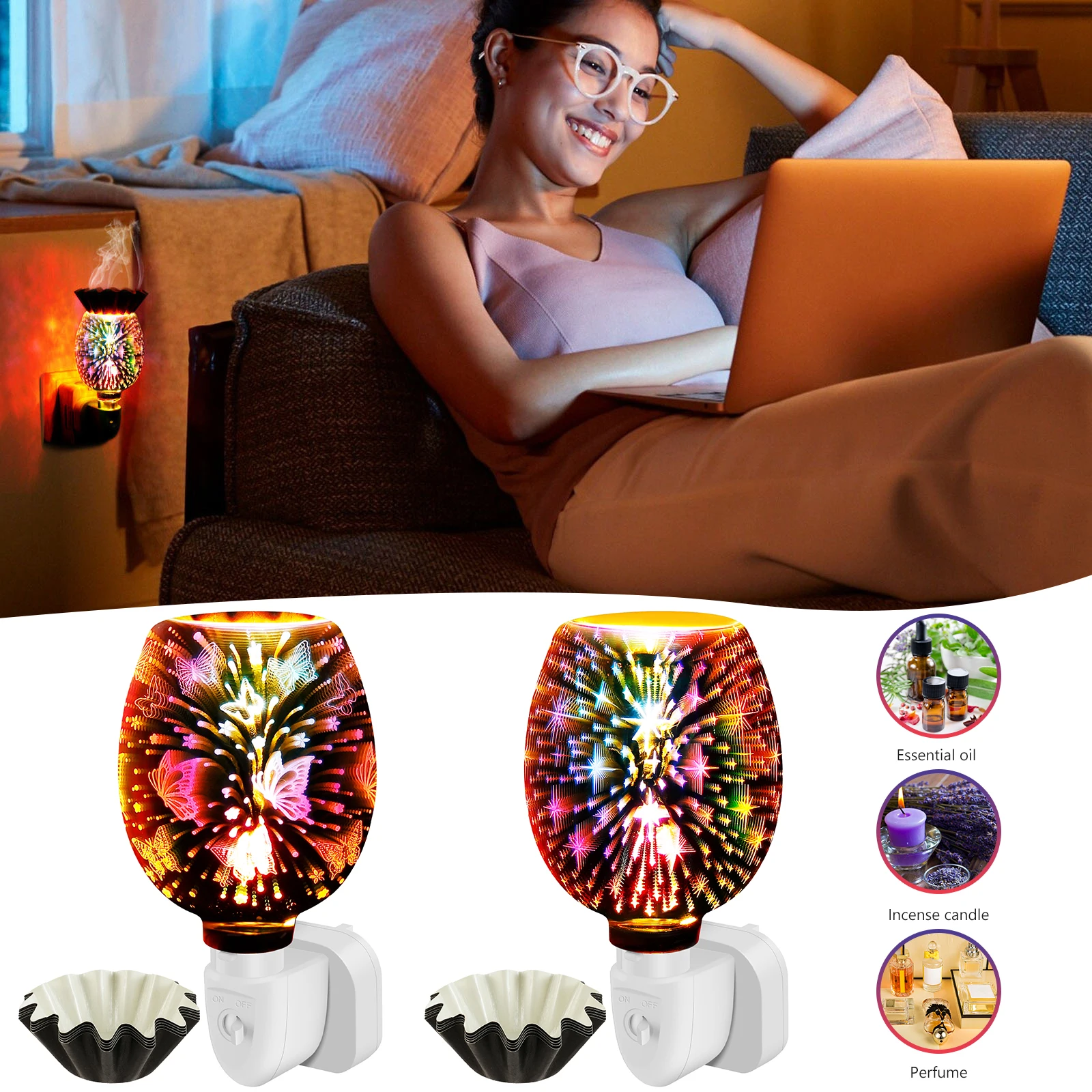 3D-Colorful-Aromatherapy-Lamp-Firework-Electric-Plug-In-Novelty-Light ...
