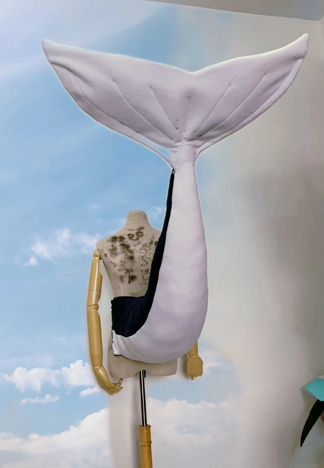 Anime Hololive Vtuber Shylily Killer Whale Plush Tail, 50% OFF