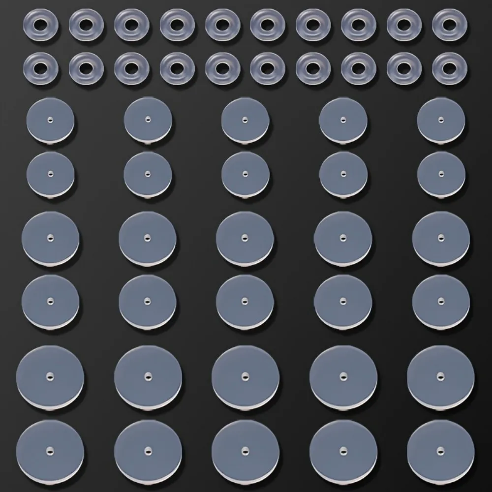 Clear Silicone Piercing Discs 3/5/7/9mm Earring Backs Stabilizer Pads ...