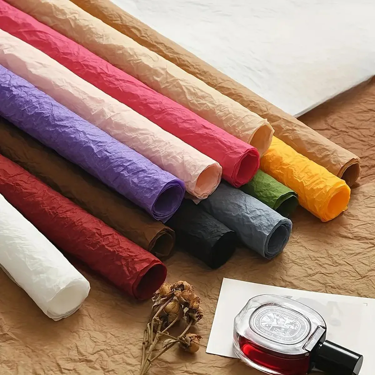 Flower-Bouquet-Packaging-Paper-Scrapbook-Paper-DIY-Crepe-Enrugado ...