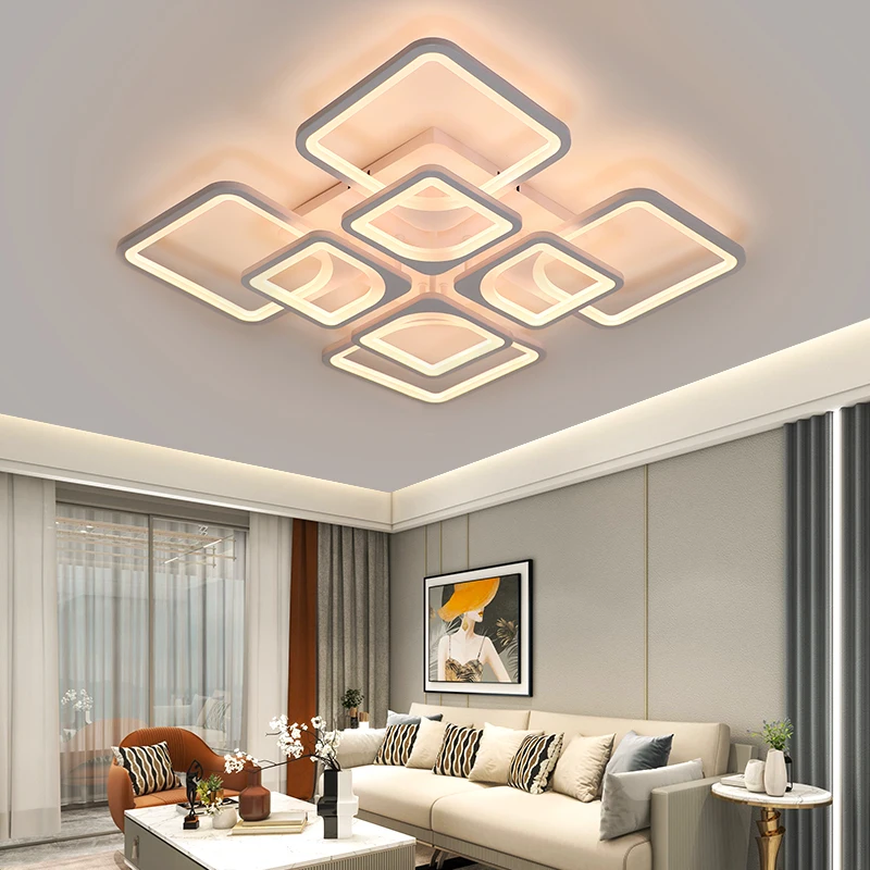 Moderno led lustre para sala de estar decoração lustre teto quarto ...