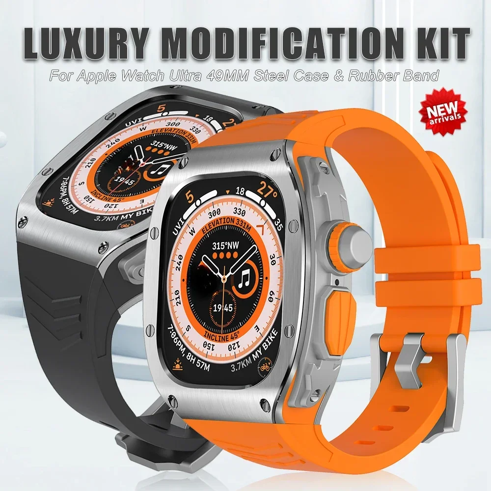 Kit-de-Modifica-o-para-Apple-Watch-Ultra-Caixa-de-A-o-Inoxid-vel-iWatch ...