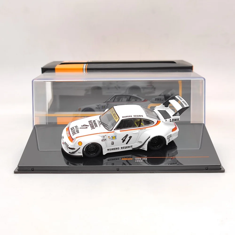 1/43 ixo para rwb 993 rauh welt lbwk #41 branco moc322 diecast modelos ...