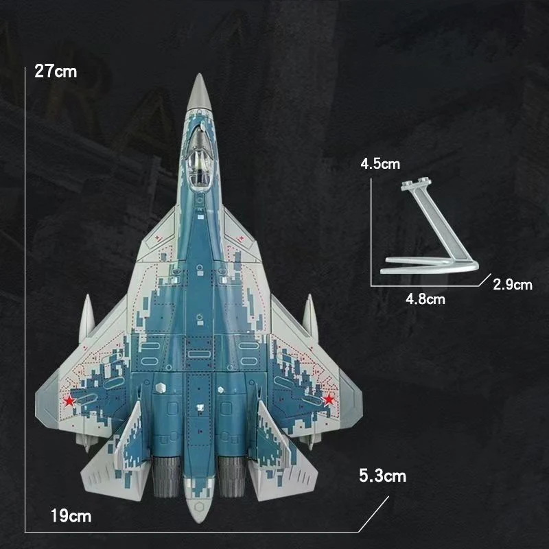 Modern Military Fighter Model Russian Air Force Sukhoi Su-35 Su-57 ...