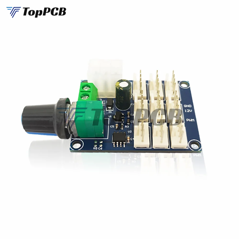 Multi Channel Fan Motor Speed Controller PWM Regulador de Velocidade ...