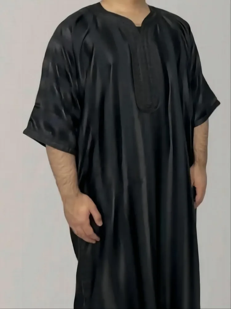 Habibi Costume Muslim Clothes For Men Muslim Men Long Sleeve Thobe ...