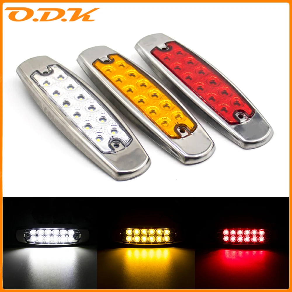 6/10pcs 12 LED Car Truck LED Clearance Side Marker thin Light ...