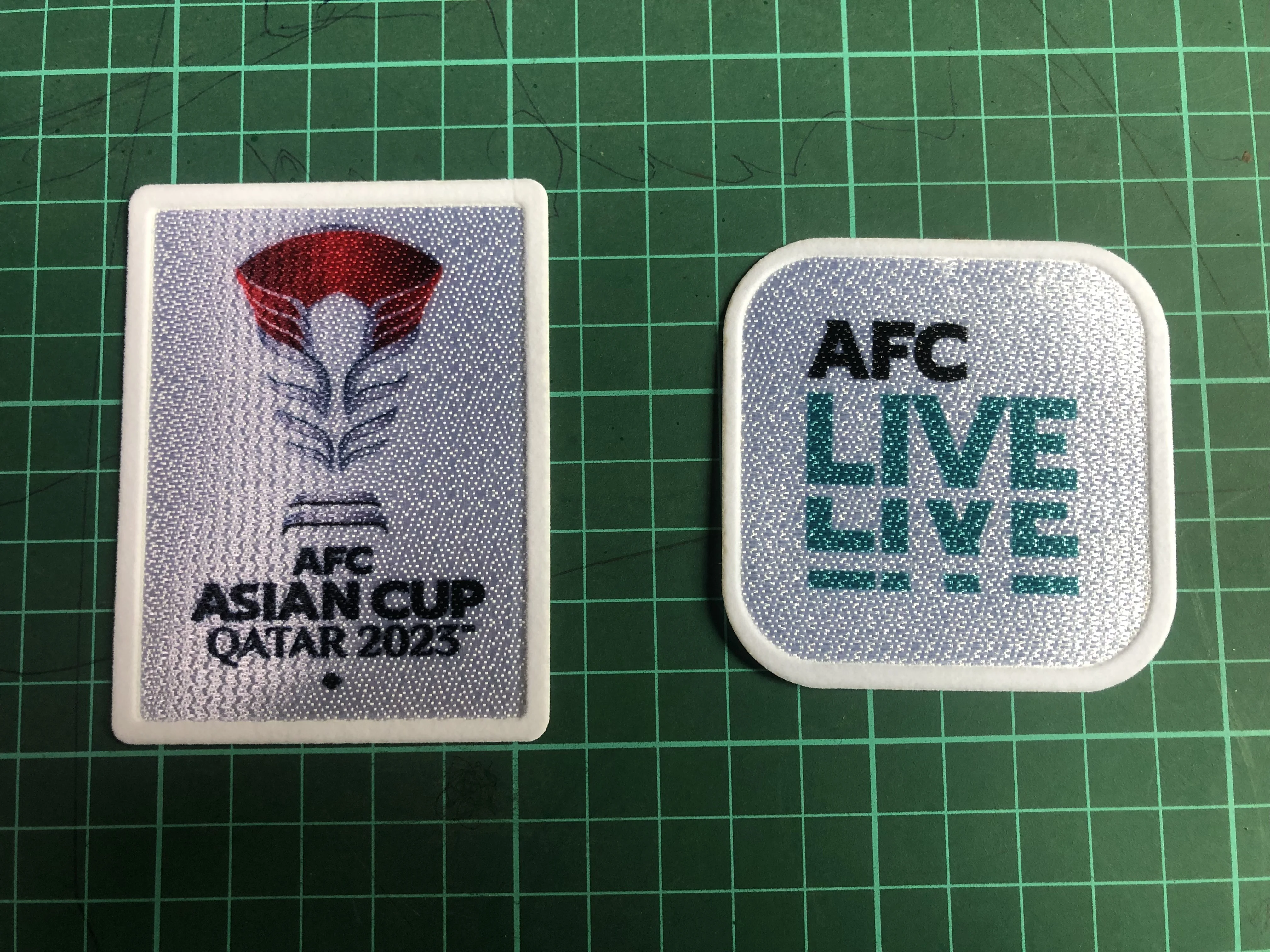 AFC ASAIN CUP QUALIFIERS 2023 patch set high quality white