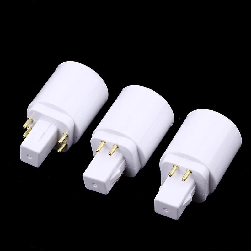 3Pcs 4 Pin Conductive G24 To E26/E27 Socket Adapter G24Q Lamp Base ...