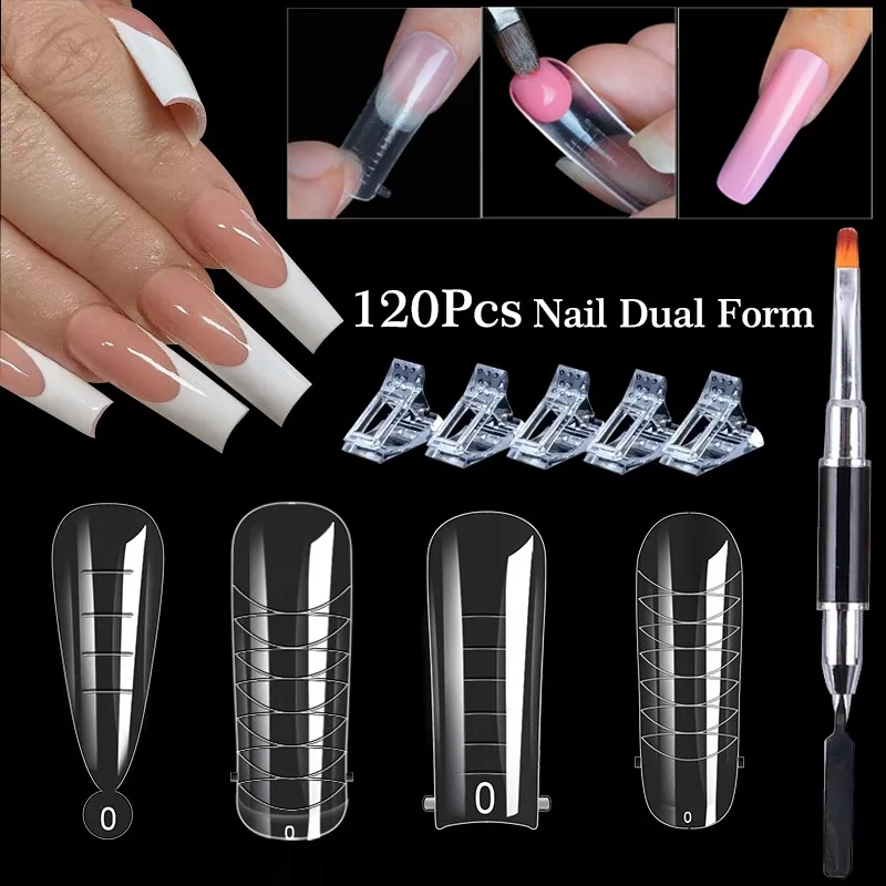 Clear Nail Dual Form Reusable Nail Extension Mold: A Comprehensive ...