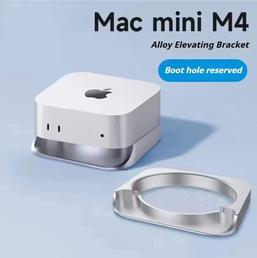 Aluminum alloy Desktop Stand for Mac Mini M4/M4 Pro 2025 Thermal Dust ...