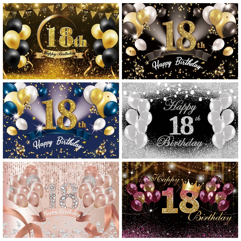 Birthday Photography Background 18 Years | Birthday Background 18 Years ...