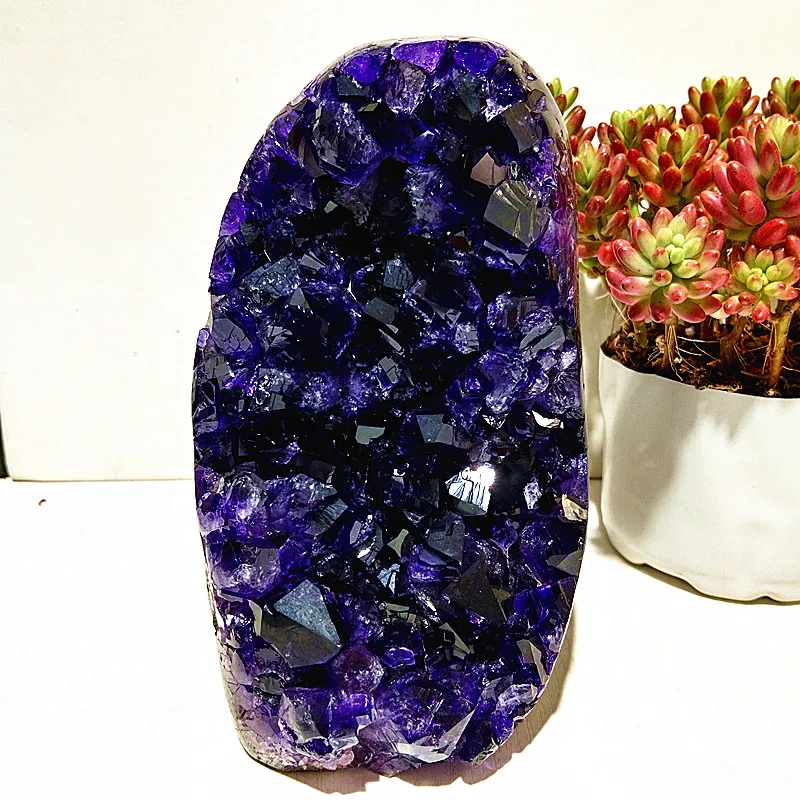 High-Quality-Uruguay-Amethyst-Stone-Geode-Quartz-Crystal-Cluster ...