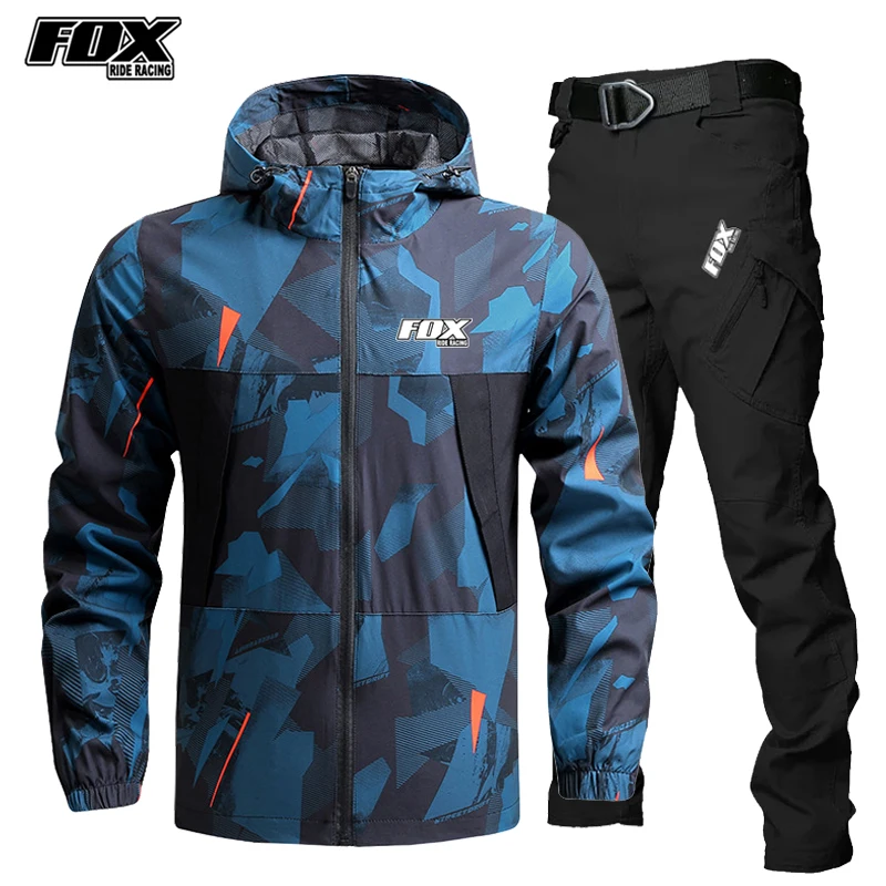 FOX-RIDE-Chaqueta-de-Ciclismo-de-carreras-para-hombre-Kit-cortavientos ...
