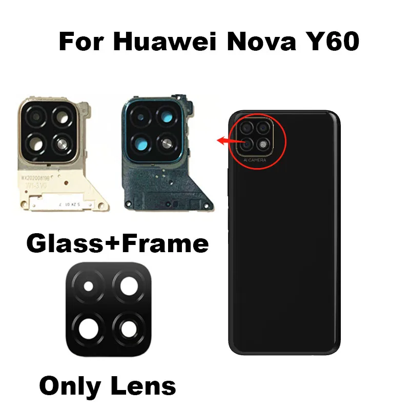 Huawei Nova Y60 Back Camera Lens | Rear Camera Glass | Glass Camera Y60 ...