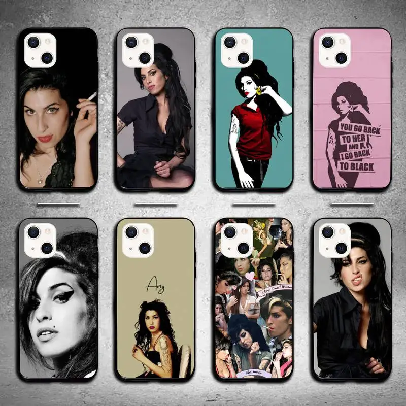 Amy Winehouse Singer Phone Case For Iphone 11 12 Mini 13 14 Pro Xs Max ...