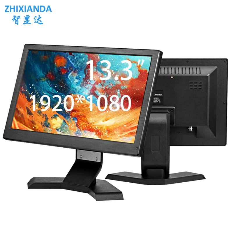13-3-Inch-Desktop-Computer-Touch-Screen-Monitor-LCD-Security-Display ...