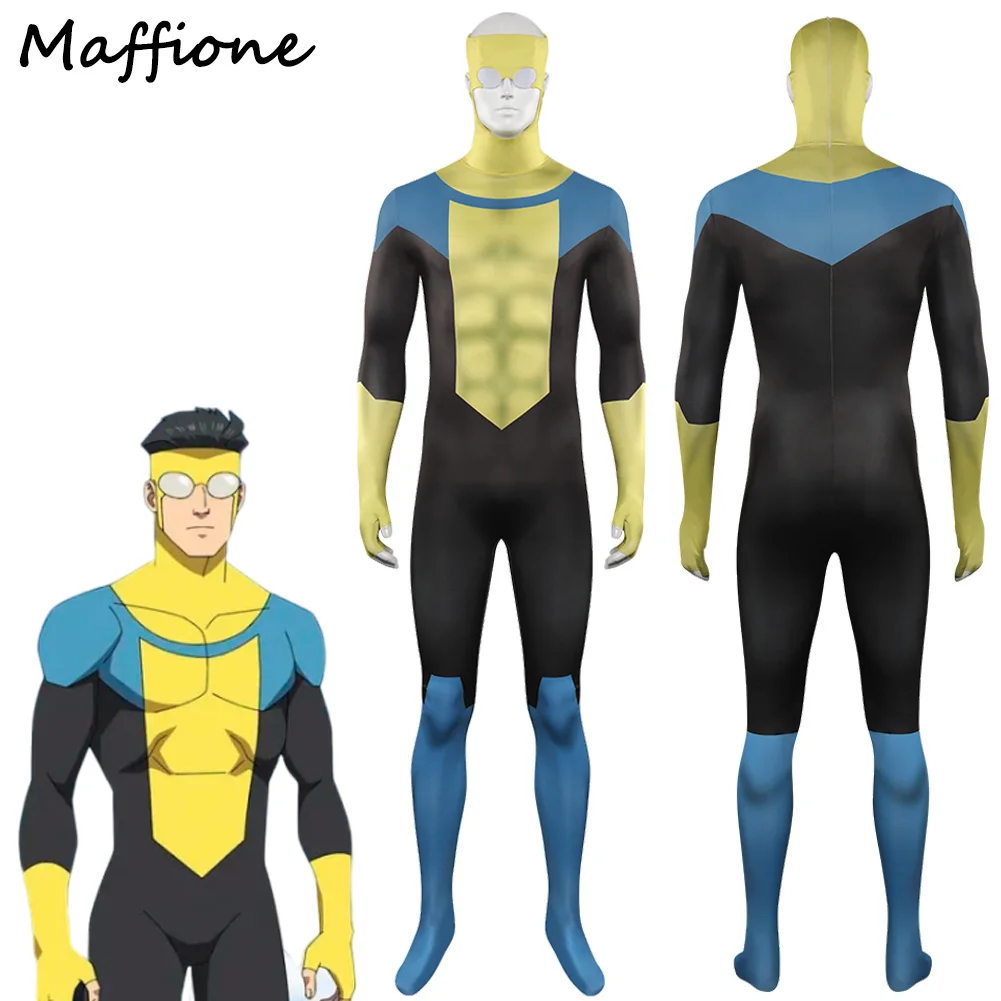 Mark-Grayson-Cosplay-Jumpsuits-Costume-Cartoon-Invincible-Roleplay ...
