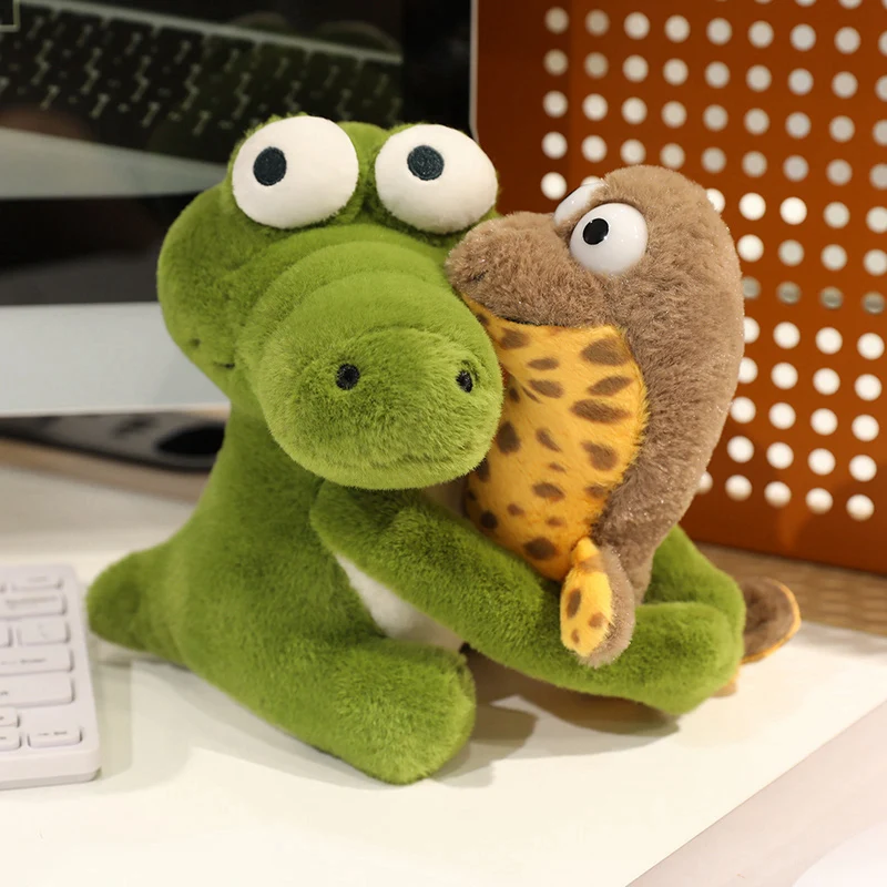 Cute 4 Color Crocodile Eel Plush Toys Soft Stuffed Animal Fluffly Fish ...