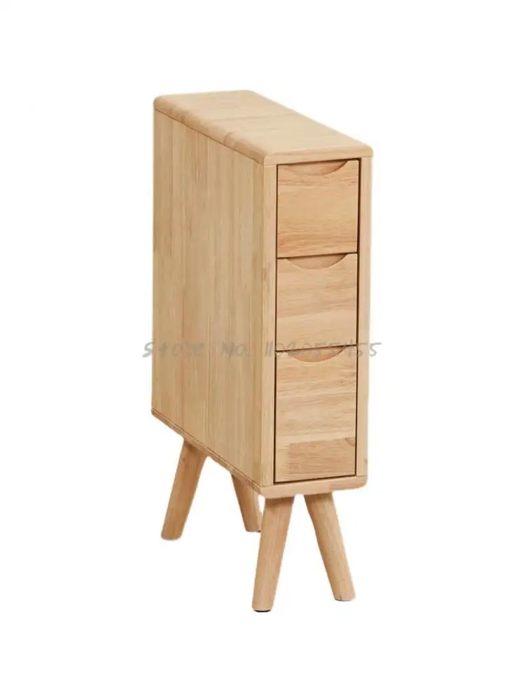 All-solid-wood-ultra-narrow-mini-15cm-bedside-table-small-bedside-small ...