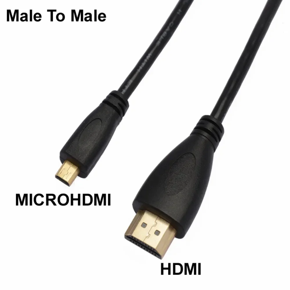 Macho-para-Macho-HDMI-Compat-vel-com-Cabo-Micro-udio-e-V-deo-1080p ...
