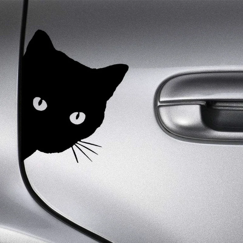 Pegatinas-de-mirilla-de-gato-negro-para-coche-calcoman-a-automotriz ...