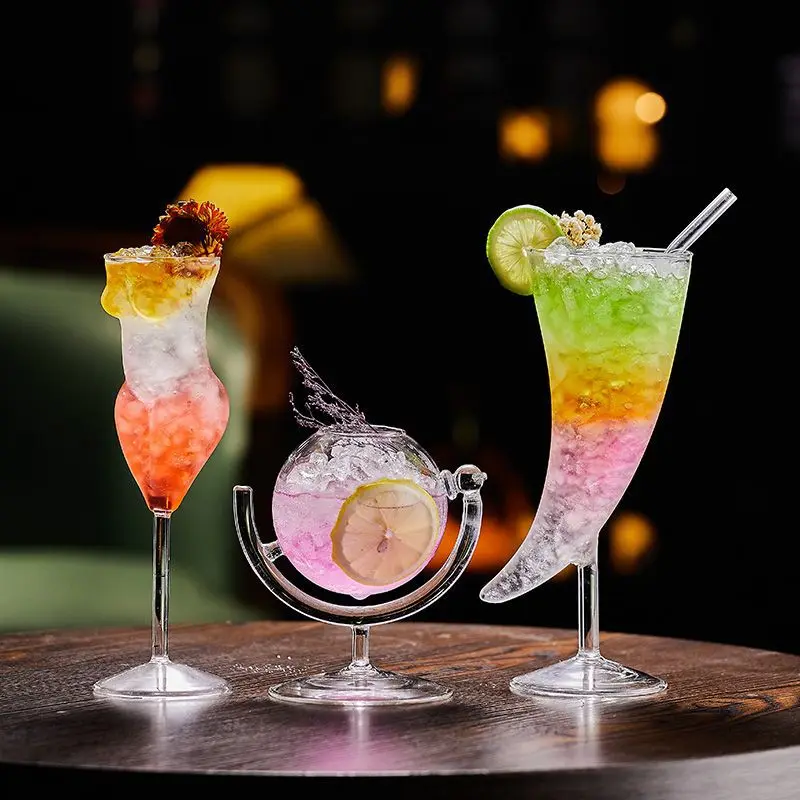 Creative Cocktail Glass Whiskey Glass Octopus Bear Swan Juice Beverage ...