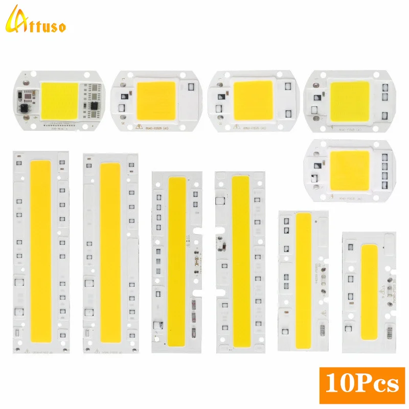10pcs/lot COB Chip LED Lamp AC 220V 110V No Need Driver Lampada LED ...