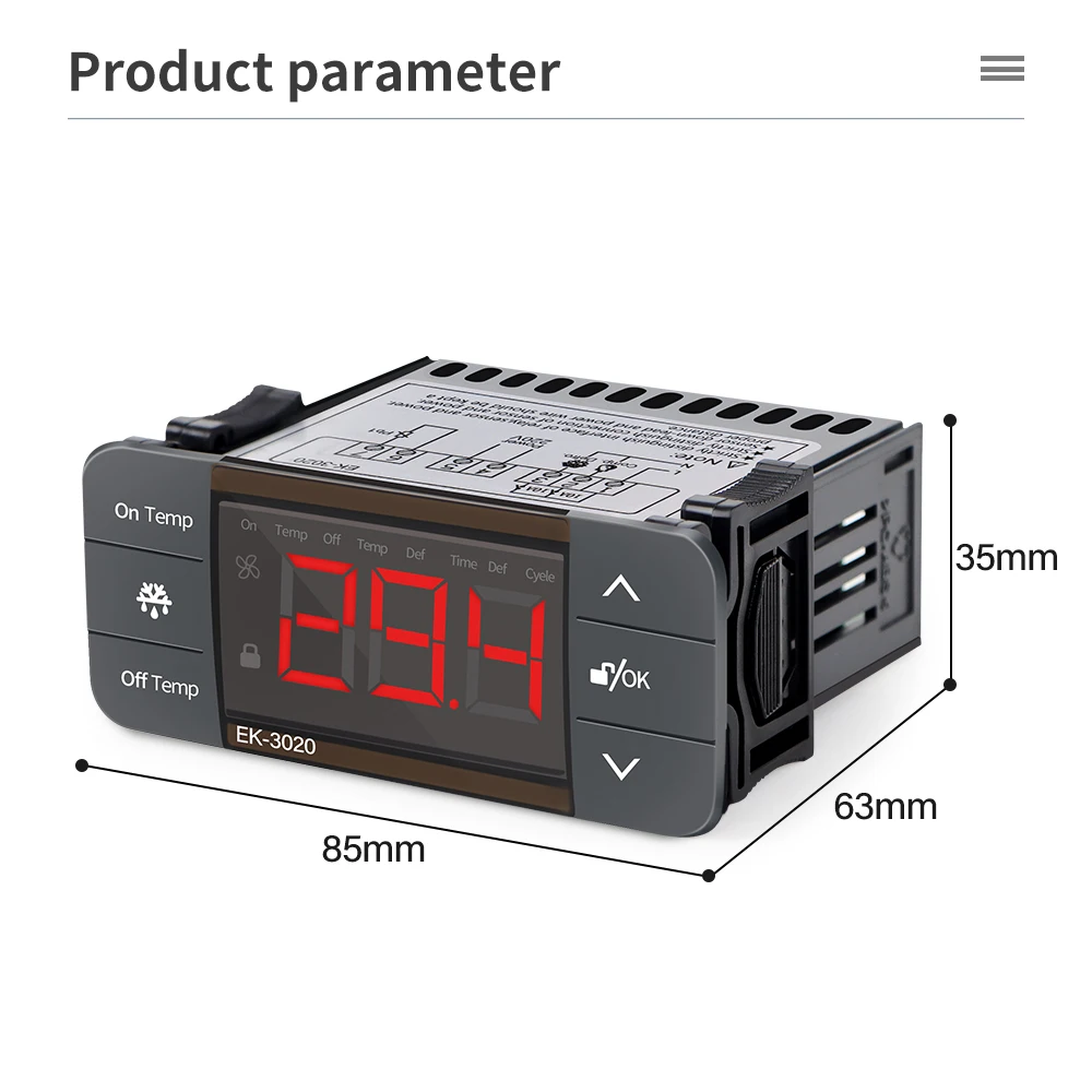 EK-3010/EK-3020/EK-3030 Thermostat Temperature Controller