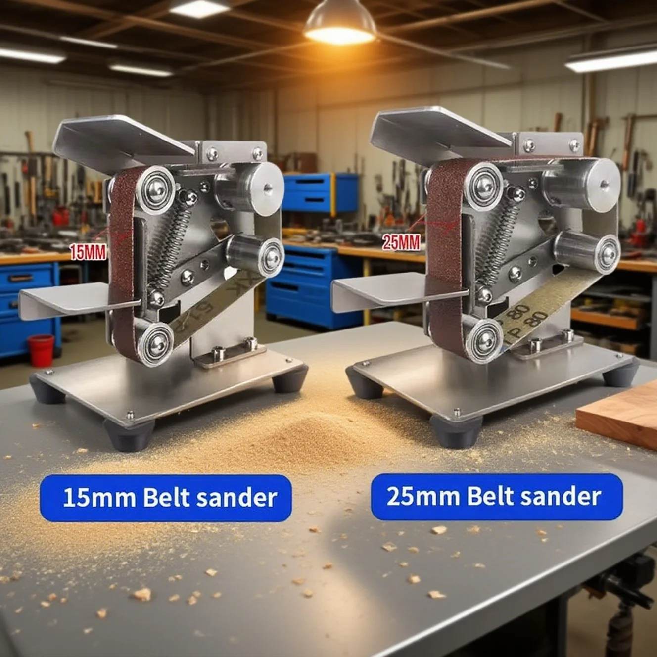 New Multifunctional Desktop Micro Electric Belt Sanding Machine 110V ...