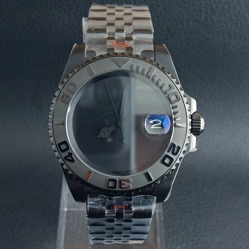 New NH35 Movement Men's Watch Automatic Mechanical Light Plate Dial ...