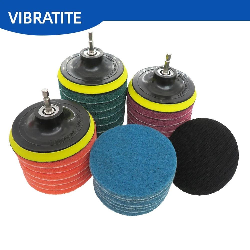 6Pcs-4-Inch-Scouring-Pads-with-Backing-Pad-M10-Adapter-Cleaning-Kit ...