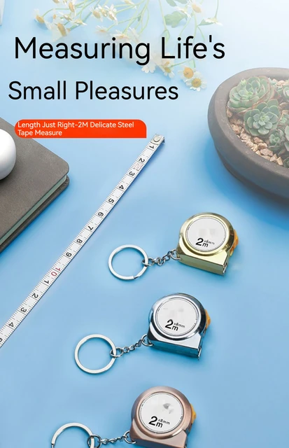 Mini Tape Measure Rolson 2-Meter Tape Measure Keyring - Pocket-Sized ...