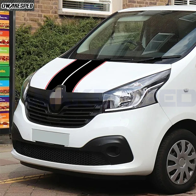 Car Engine Cover Sticker For Renault Trafic Camper Van MPV Racing ...