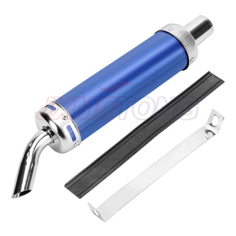 28mm inlet Universal Motorcycle Exhaust Muffler Pipe Silencer For ATV ...