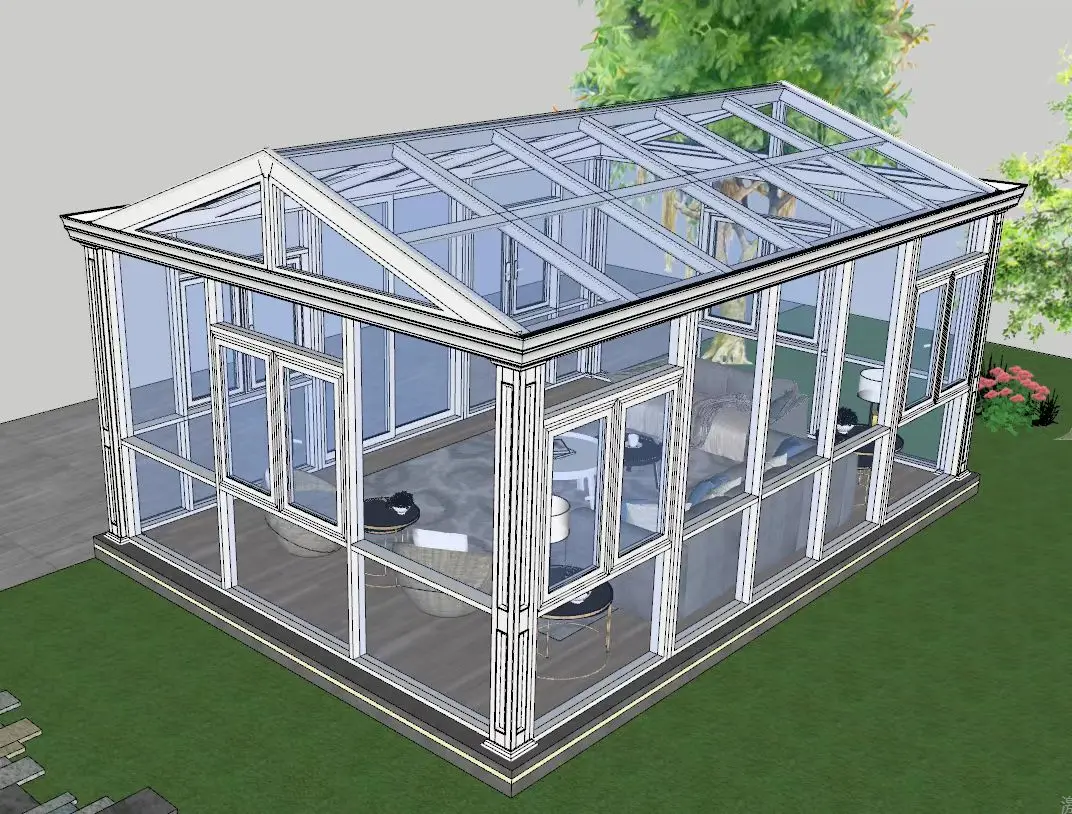 Customized-Outdoor-Four-Season-Patio-Enclosure-Sunroom-Kit-Veranda ...
