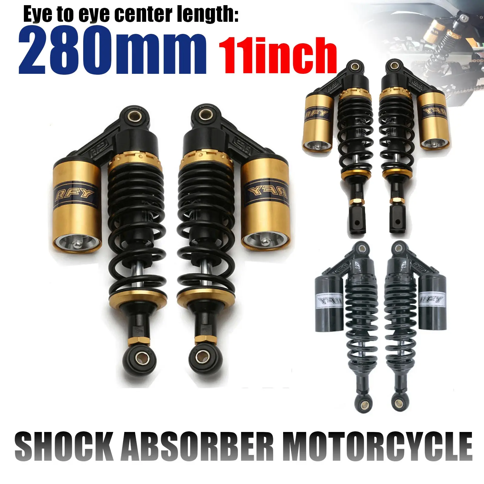 格安モール TOPOU Spring Assemblies Motorcycle Suspension Strut 280mm 260mm ...