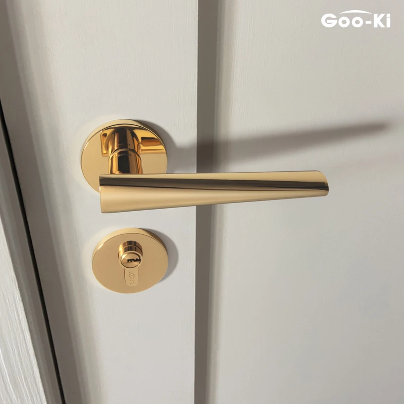 Goo-Ki-Gold-Door-Lock-Bedroom-Silent-Door-Handle-Lock-Interior-Anti ...