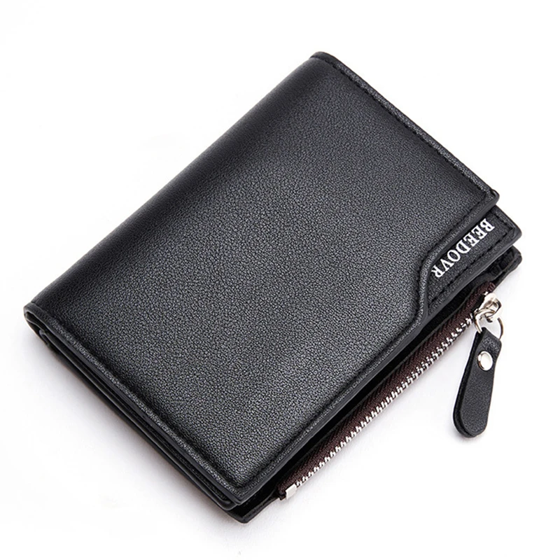 Pu Leather Wallet For Men Short Casual Carteras Business Foldable ...