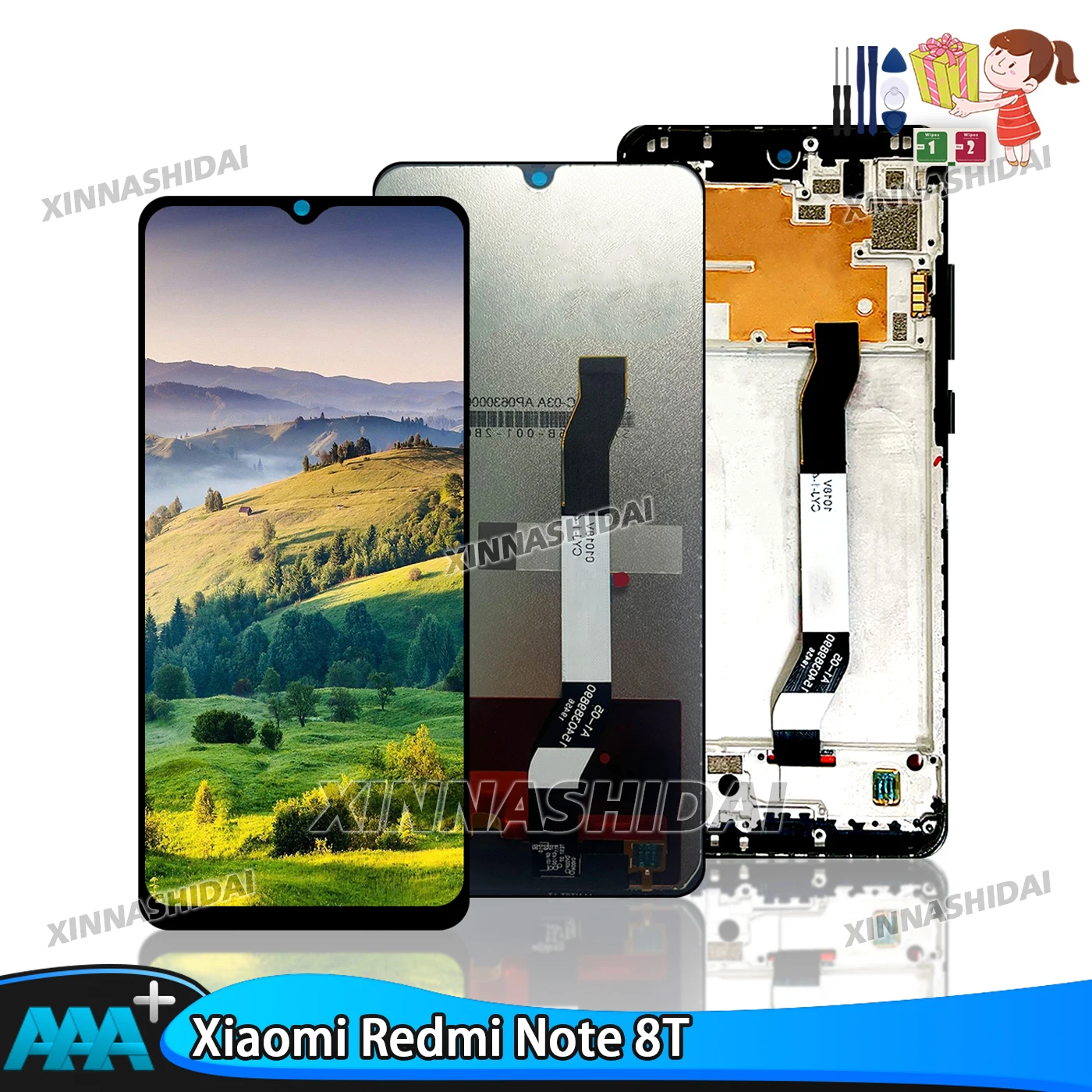 6.3"For Xiaomi Redmi Note 8TLCD Display Touch Screen With Frame ...