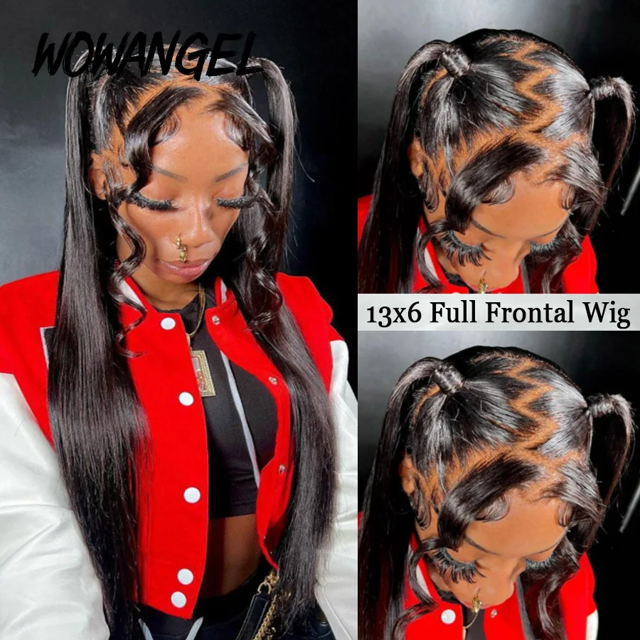 Wow Angel HD Lace Frontal 250% 13X6 Full Lace Wigs Melt Skins Straight ...