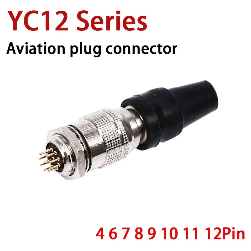 YC12 Series Aviation Plug 4-pin 6 Pin 7 Pin 8 Pin Aviation Accessories ...
